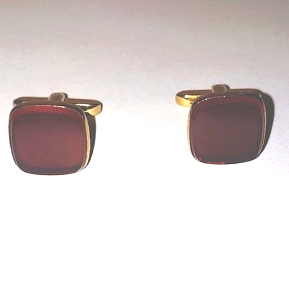 Hickok | Accessories | Vintage Hickok Rubygold Colored Cuff Links ...